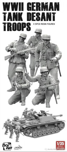 Border Model BR005 German WWII Tank Troops (5 Resin Figures)