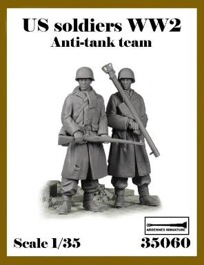 Ardennes Miniature 35060 US Soldiers WW2 (Anti-Tank Team)