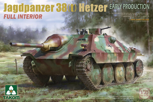 Takom 2170 Jagdpanzer 38(t) Hetzer Early Production With Full Interior