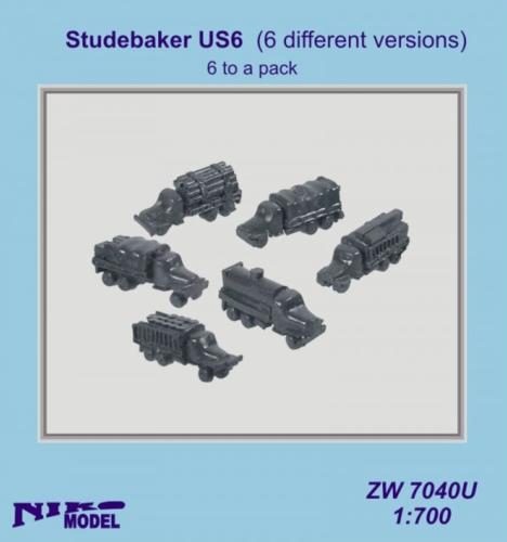 NIKO MODEL ZW7040U Studebaker US6 6 different versions- 6 to a pack