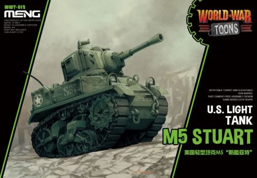 Meng Model WWT012 World War Toons M5 Stuart