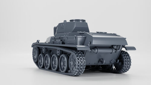 EMP3D 72011819 Czołg lekki Stridsvagn L-60 m/38 - zamknięty właz