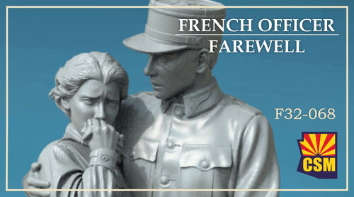 Copper State Models F32-068 French Officer - Farewell