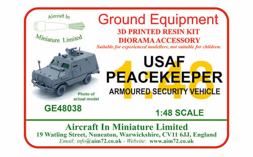 Aircraft In Miniature Ltd GE48038 USAF Peacekeeper - Armoured Security Vehicle
