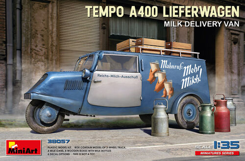 MiniArt 38057 Tempo A400 Lieferwagen Milk Delivery Van