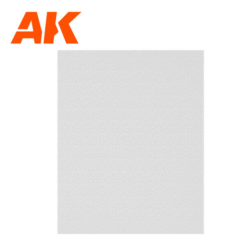 AK-Interactive 6582 Water Sheet Transparent Fine Water 245 x 195mm / 9.64 x 7.68 “ – Textured Acrylic Sheet – 1 Unit