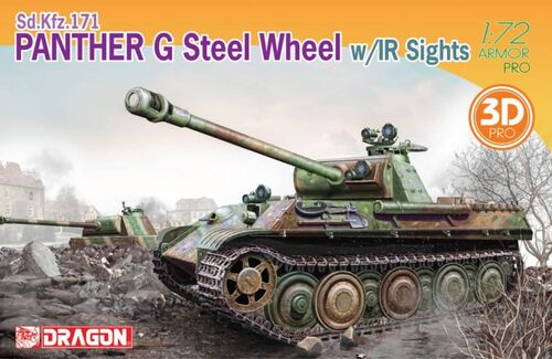 Dragon 7697 Sd.Kfz.171 Panther G Steel Wheel w/IR Sights