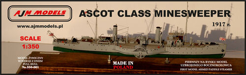 AJM Models 350-001 Ascot Class Minesweeper 1917r.