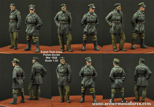 Scibor Monstrous Miniatures 35HM0013 Polish FT17 Tank Crew set