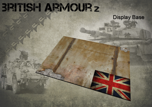 Coastal kits AFV201-72 Small British Armour Display Base 2 148 x 105mm
