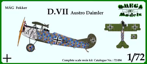 Omega Models 72054 MAG / Fokker D-VII with Austro Daimler (Au-Hu)