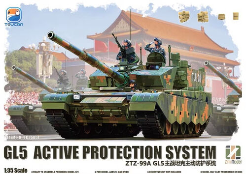 Zimi Model TC35001 China Main Battle Tank ZTZ-99A GL5 Active Protection System Early / Late Production