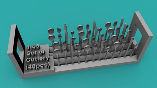 EMP3D 99161005 Sztućce - 48 sztuk - 3mm