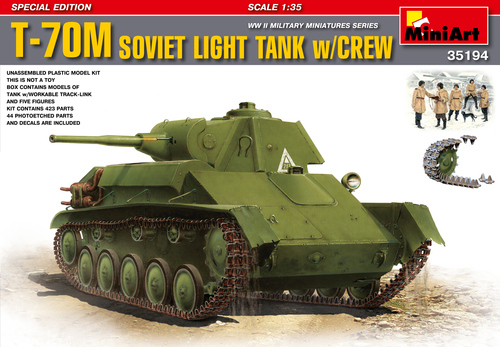 MiniArt 35194 T-70M Soviet Light Tank w/crew