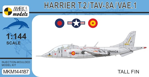 Mark I Models 144187 Harrier T.2 / TAV-8A / VAE.1 - Tall Fin