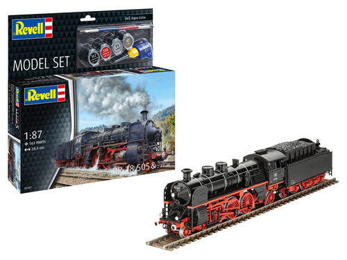Revell 62167 Express Locomotive (Schnellzuglokomotive) BR 18 505 & Tender 2'3'T 38 - Model Set