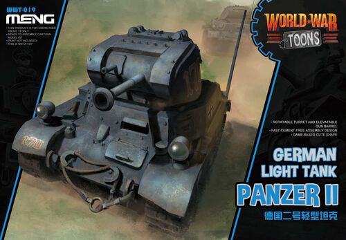 Meng Model WWT019 World War Toons Panzer II German Light Tank