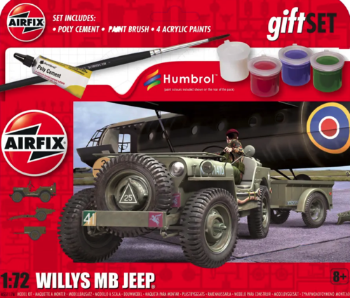 Airfix 55117A Gift Set - Jeep MB