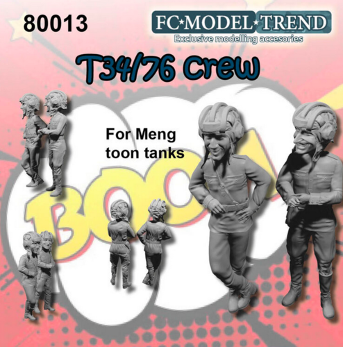 FC ModelTrend 80013 T34/76 toon crew.