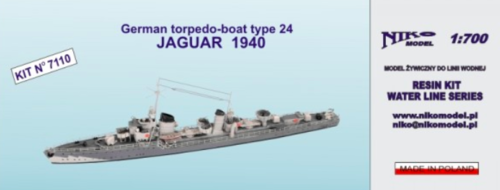 NIKO MODEL 7110 German torpedo-boat type 24 JAGUAR 1940