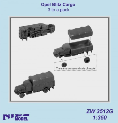 NIKO MODEL ZW3512G Opel Blitz Cargo 3 to a pack