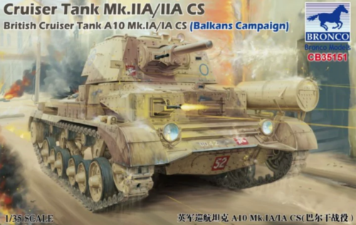 Bronco CB35151 Cruiser Tank Mk.IIA/IIA CS British Cruiser Tank A10 Mk.IA/IA CS (Balkans Campaign)
