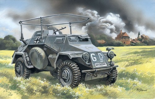 ICM 72421 Sd.Kfz.223 WWII German radio communication vehicle