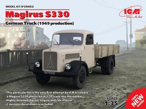 ICM 35452 German Truck Magirus S330 (S-3000) (1949 production)