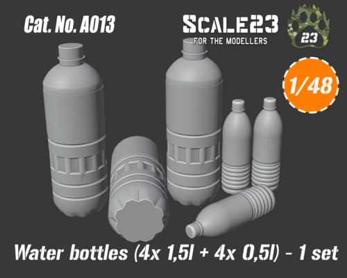 Scale23 48-A013 Water bottles (4x 1,5l + 4x 0,5l) - 1 set