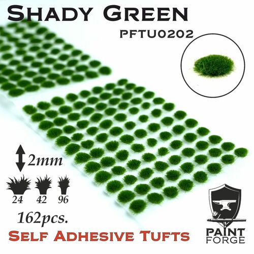 Paint Forge PFTU0202 Shady Green Grass Tufts 2mm