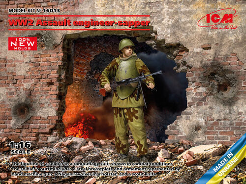 ICM 16013 WW2 Soviet assault engineer-sapper (100% new molds)
