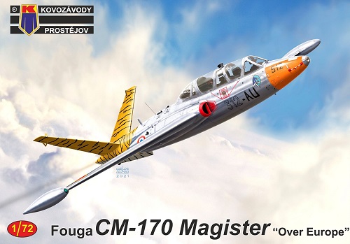 DISCONTINUED Kovozavody Prostejov 72242 Fouga CM-170 Magister "Over Europe"