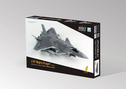 Dream Model DM720010 J-20 'Mighty Dragon' (In Service) - Chinese Chengdu J-20 Stealth Fighter (BEAST MODE)