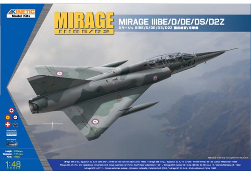 Kinetic 48054 Mirage III BE/D/DE/DS/D2Z