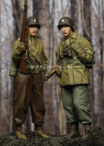 Alpine Miniatures 35204 WW2 US Infantry Set (2 figs)