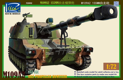 Riich.Models RT72002 M109A2 Paladin Self-Propelled Howitzer