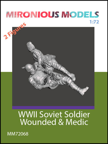 Mironious Models 72068 WWII Soviet Soldier Wounded & Medic
