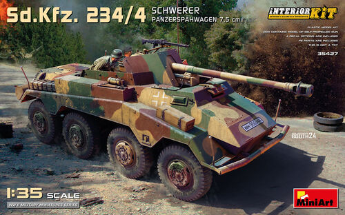 MiniArt 35427 Sd.Kfz.234/4 Schwerer Panzerspahwagen 7,5 cm Interior Kit