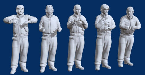 Peddinghaus-Decals 87F005 US Tank Crew WWII (5 Figures)