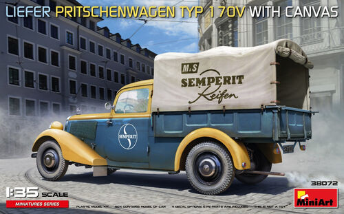 MiniArt 38072 Liefer Pritschenwagen Typ 170V With Canvas