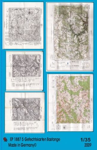 Peddinghaus-Decals 1887 5 Battle Maps Of Bastogne