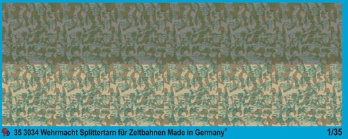Peddinghaus-Decals 3034 German Army Splittertarn For Army Tents And Raincoat, 2 Different Colours