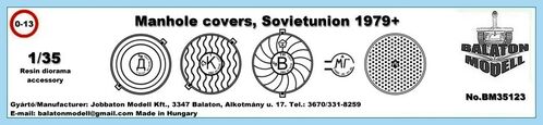 Balaton Modell BM35123 Manhole covers, Sovietunion 1979+