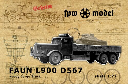 FPW Model G72-004 Faun L900 Heavy Cargo Truck (kabina zamknięta)