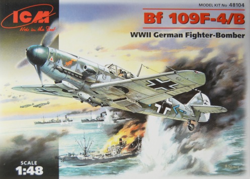ICM 48104 Bf 109F-4/B WWII German Fighter-bomber