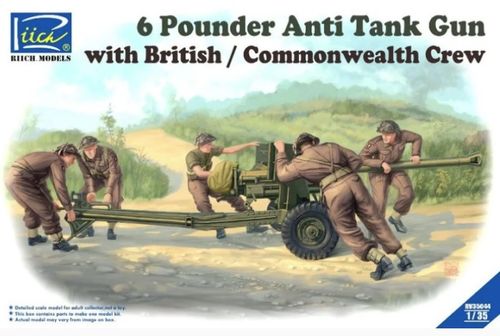 Riich.Models RV35044 6 Pounder Anti Tank Gun with British / Commonwealth Crew