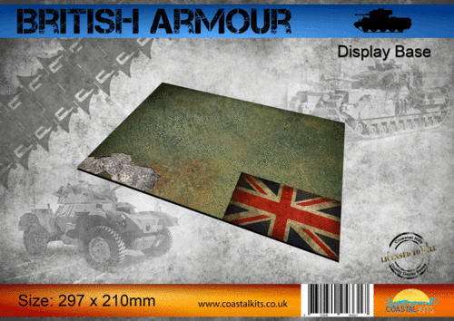 Coastal kits AFV200-72 Small British Armour Display Base 148 x 105mm