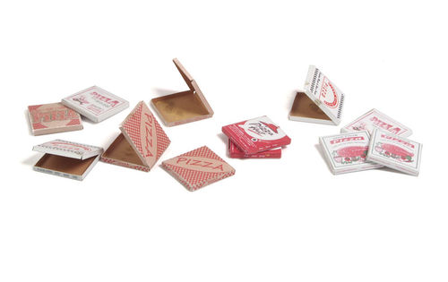 Matho Models 35057 Cardboard Boxes - pizza