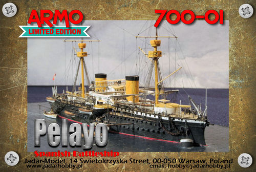 Armo 700-01 "Pelayo" - Spanish Battleship (from the Spanish - American War)