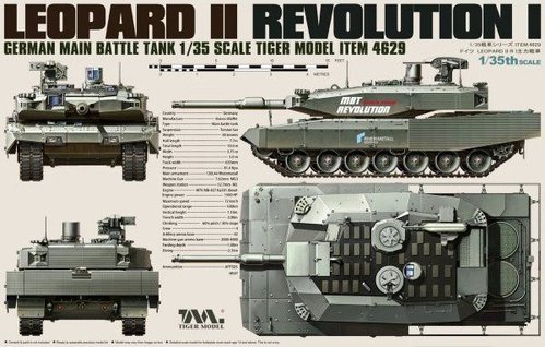 Tiger Model 4629 German Main Battle Tank Revolution I Leopard II